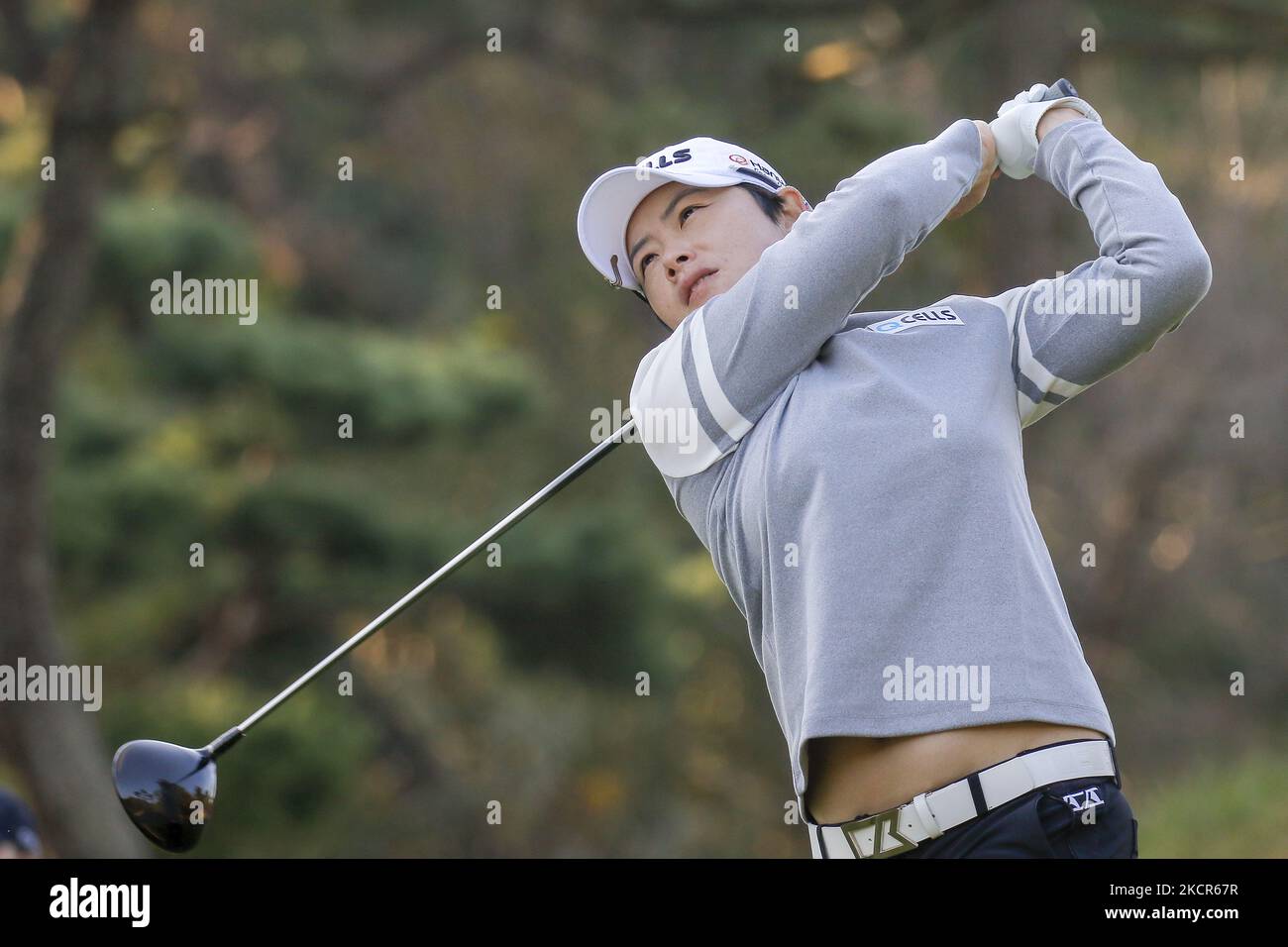 Eun-Hee Ji of South Korea action on the 2th green during an BMW LADIES ...