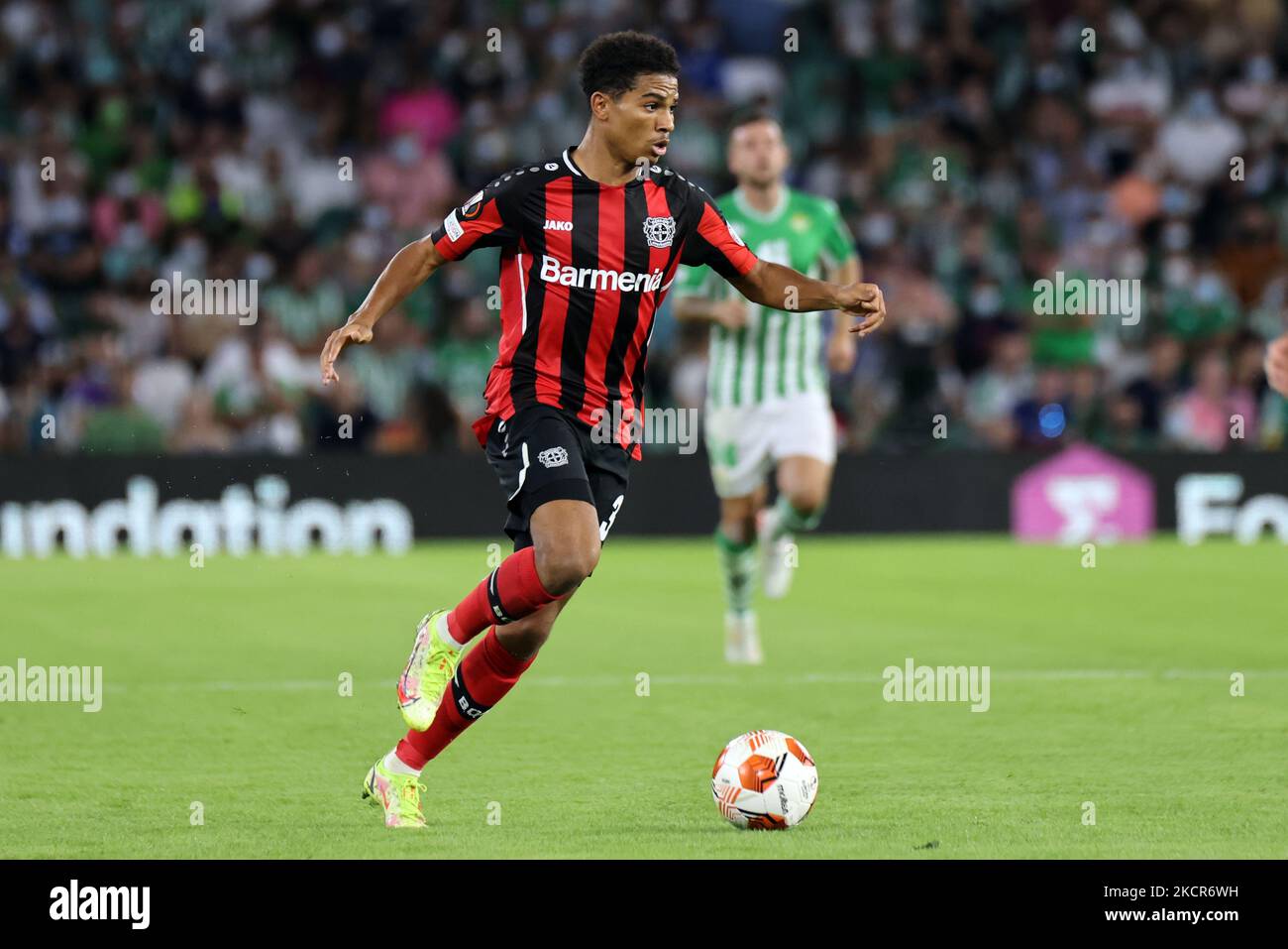 Amine Adli of Bayer 04 Leverkusen during the UEFA Europa League Group G ...