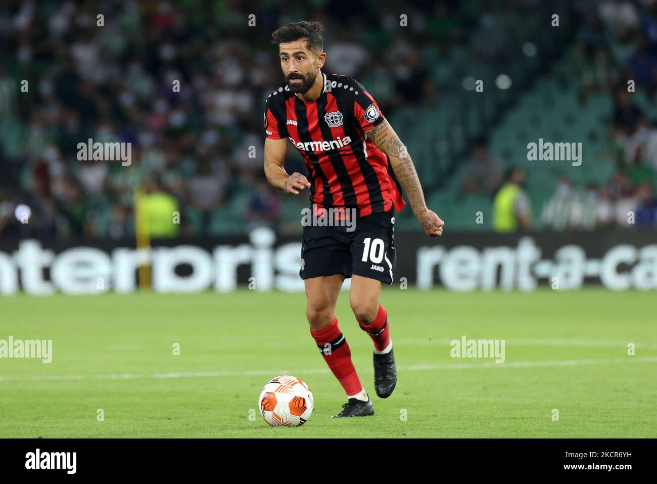 Kerem Demirbay of Bayer 04 Leverkusen during the UEFA Europa League ...