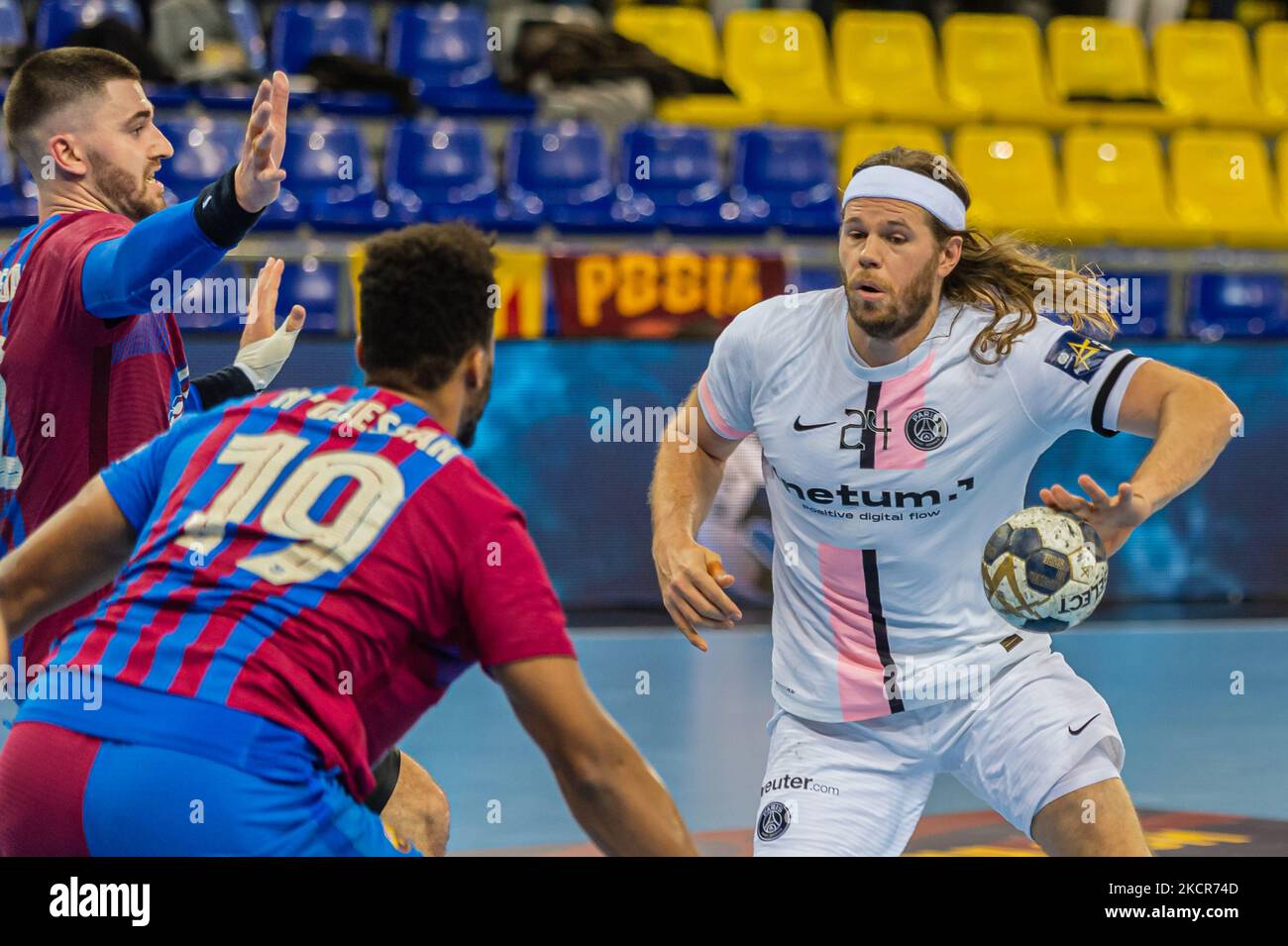 Mikkel Hansen during the match between FC Barcelona and Paris Saint ...