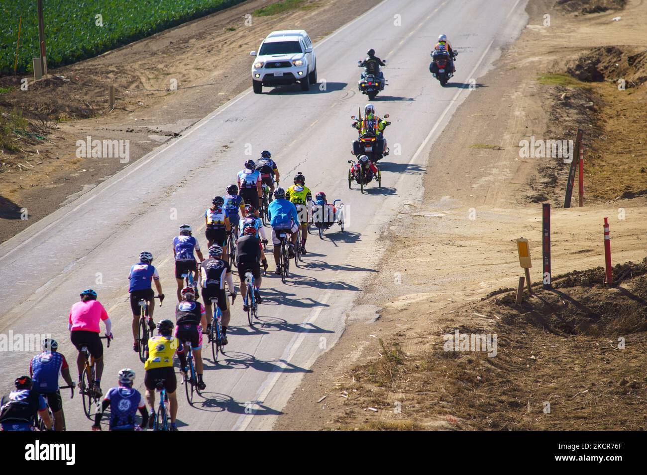 Disabled veteran and first responder cyclists are seen as they ...