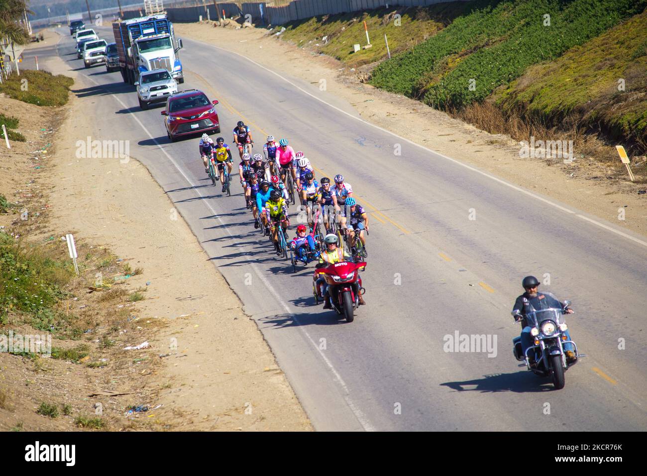 Disabled veteran and first responder cyclists are seen as they ...