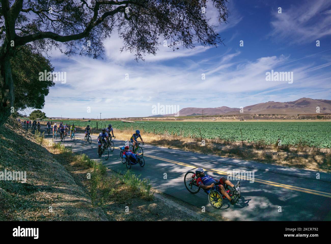 Disabled veteran and first responder cyclists are seen as they ...