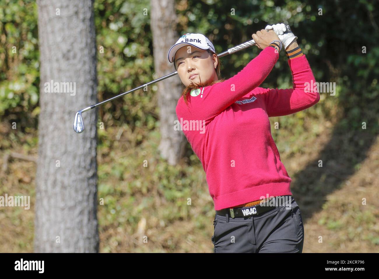 Minjee Lee of Australia action on the 3th green during an BMW LADIES ...