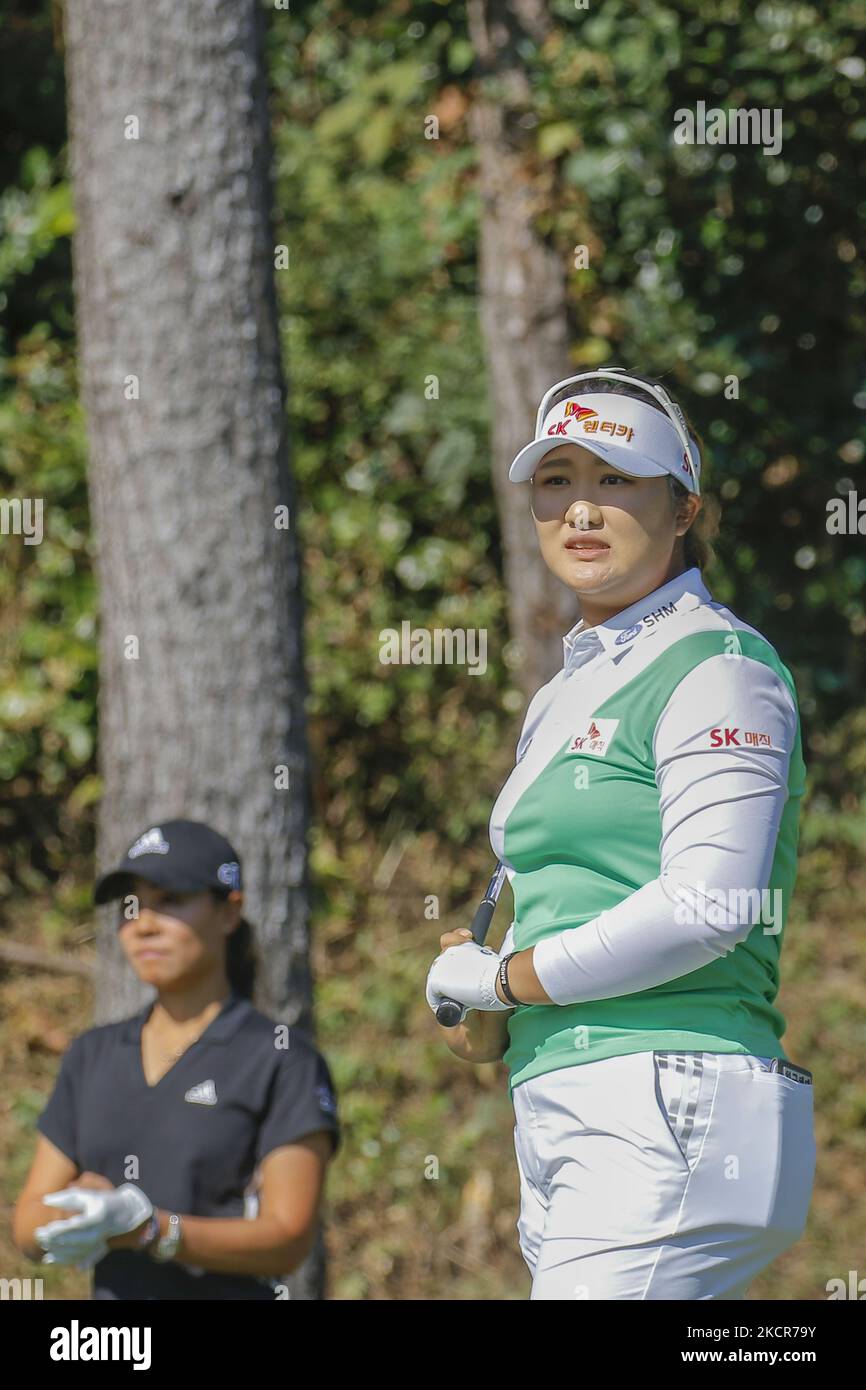 Hae Ran Ryu of South Korea action on the 3th green during an BMW LADIES ...