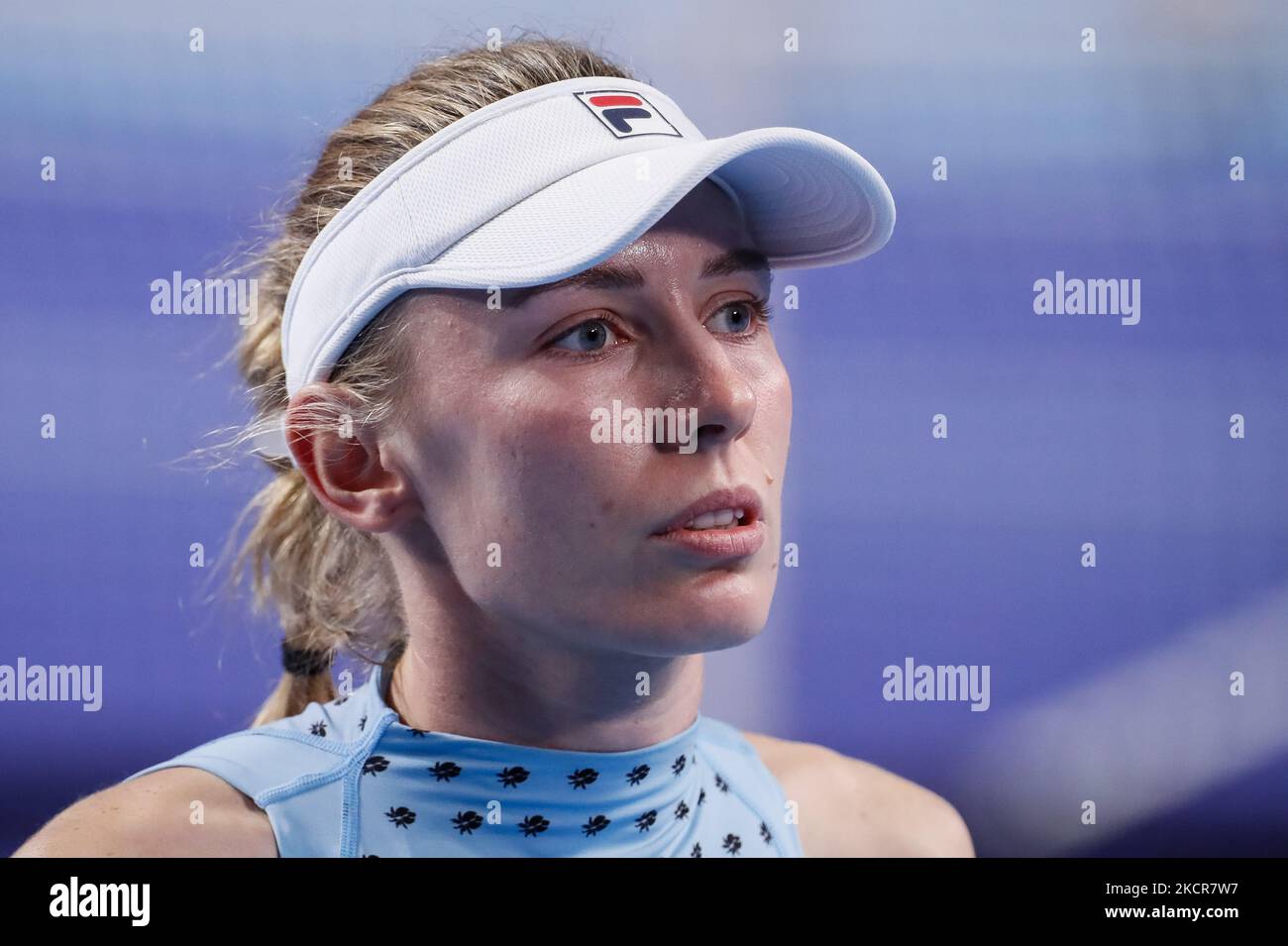 Ekaterina Alexandrova of Russia looks on during the women's singles ...