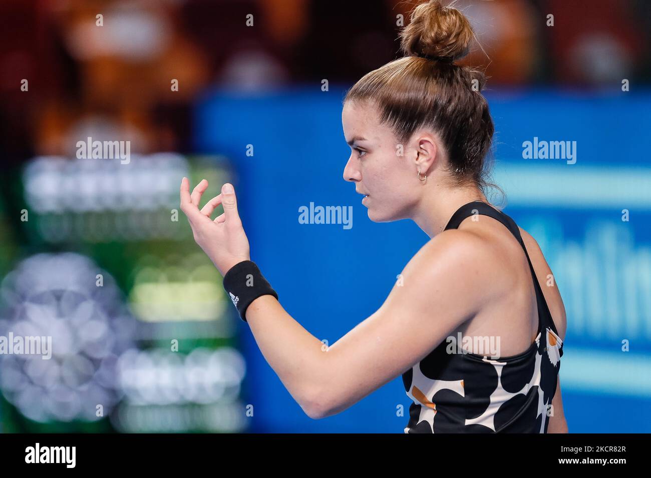 Maria sakkari of greece gestures hi-res stock photography and images ...