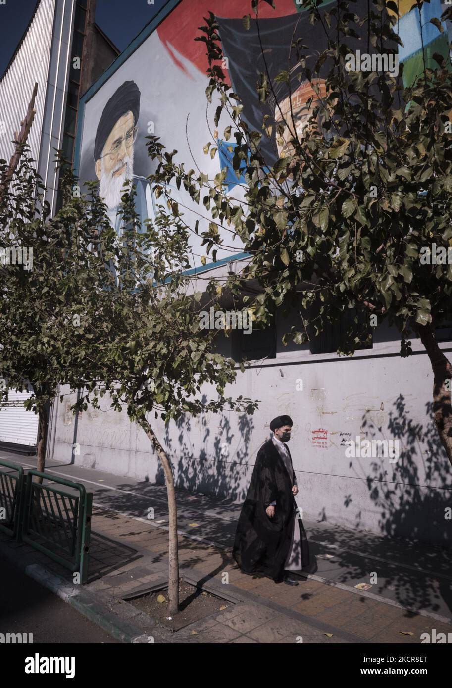 Portrait of irans supreme leader ayatollah ali khamenei hi-res stock ...