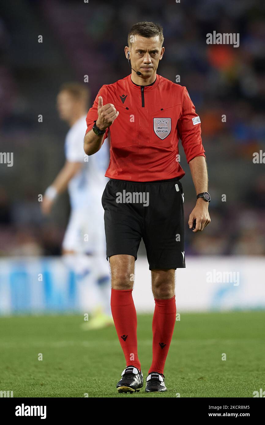 Referee Clement Turpin during the UEFA Champions League group E match ...