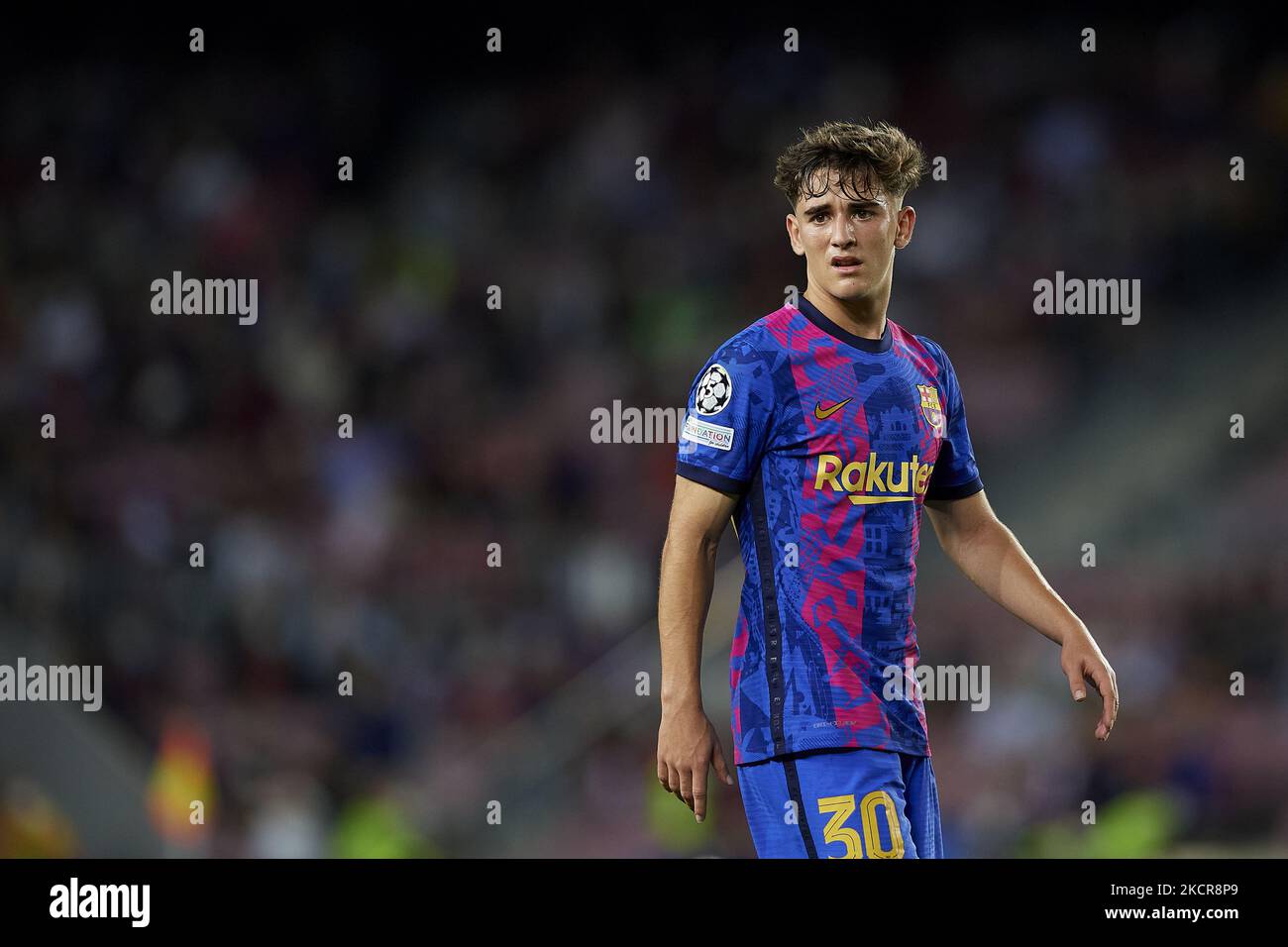 Gavi of Barcelona during the UEFA Champions League group E match ...