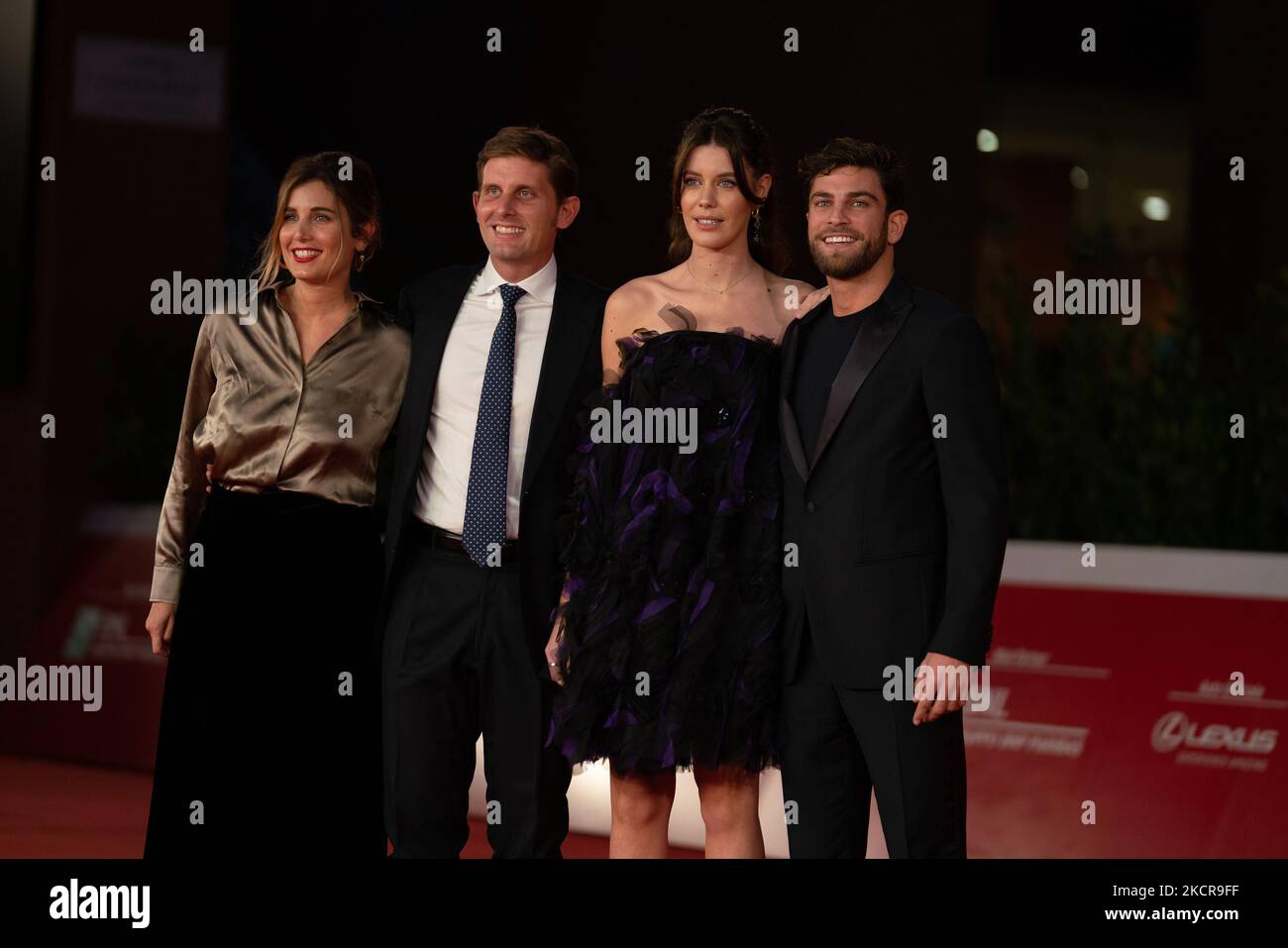 (L-R) Giulia Verdone, Paolo Verdone, Caterina De Angelis and Filippo ...