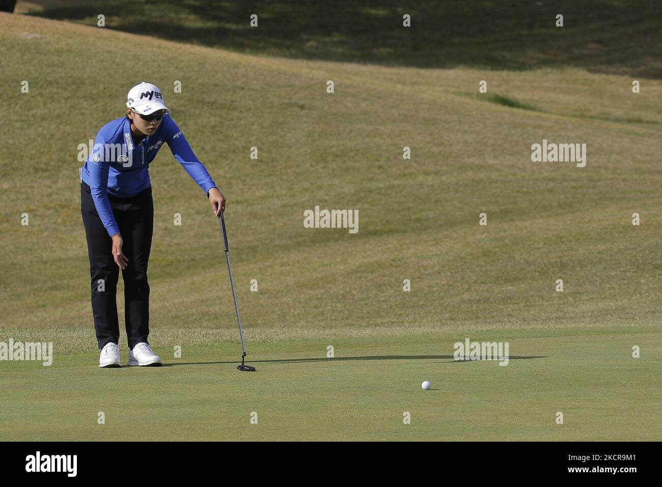 Na Rin An of South Korea action on the 12th green during an BMW LADIES ...
