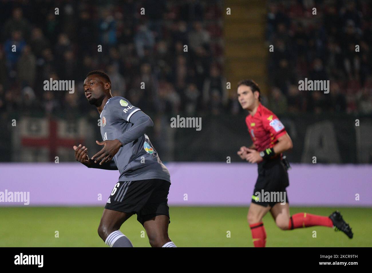 Malal Ba Abouu of US Alessandria during the Seri B Match between ...