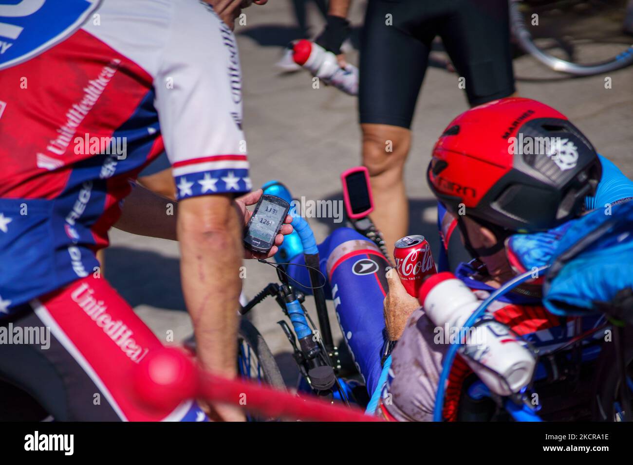Disabled veteran and first responder cyclists are seen as they ...