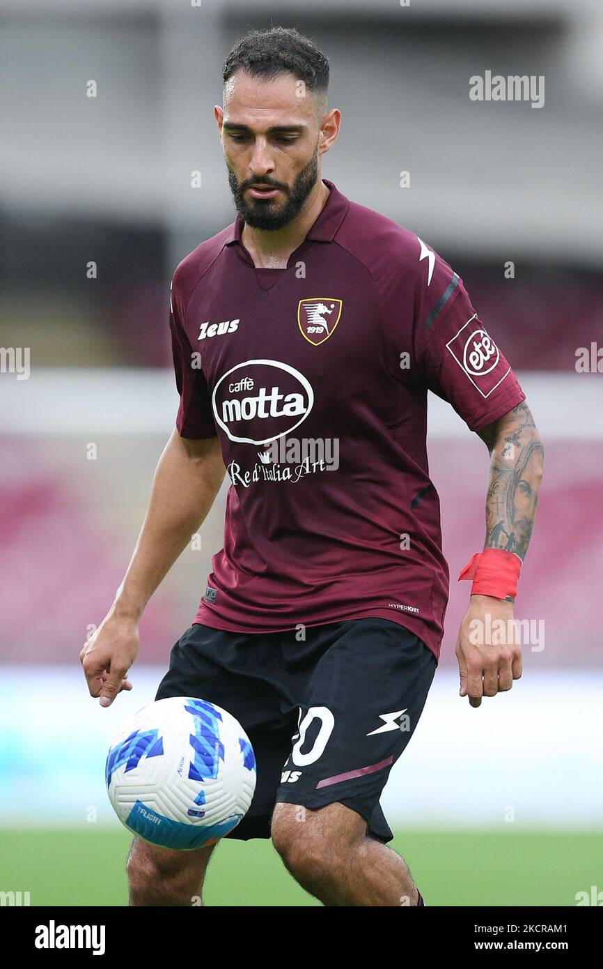 Grigoris Kastanos of US Salernitana 1919 looks on during the Serie A match between US ...