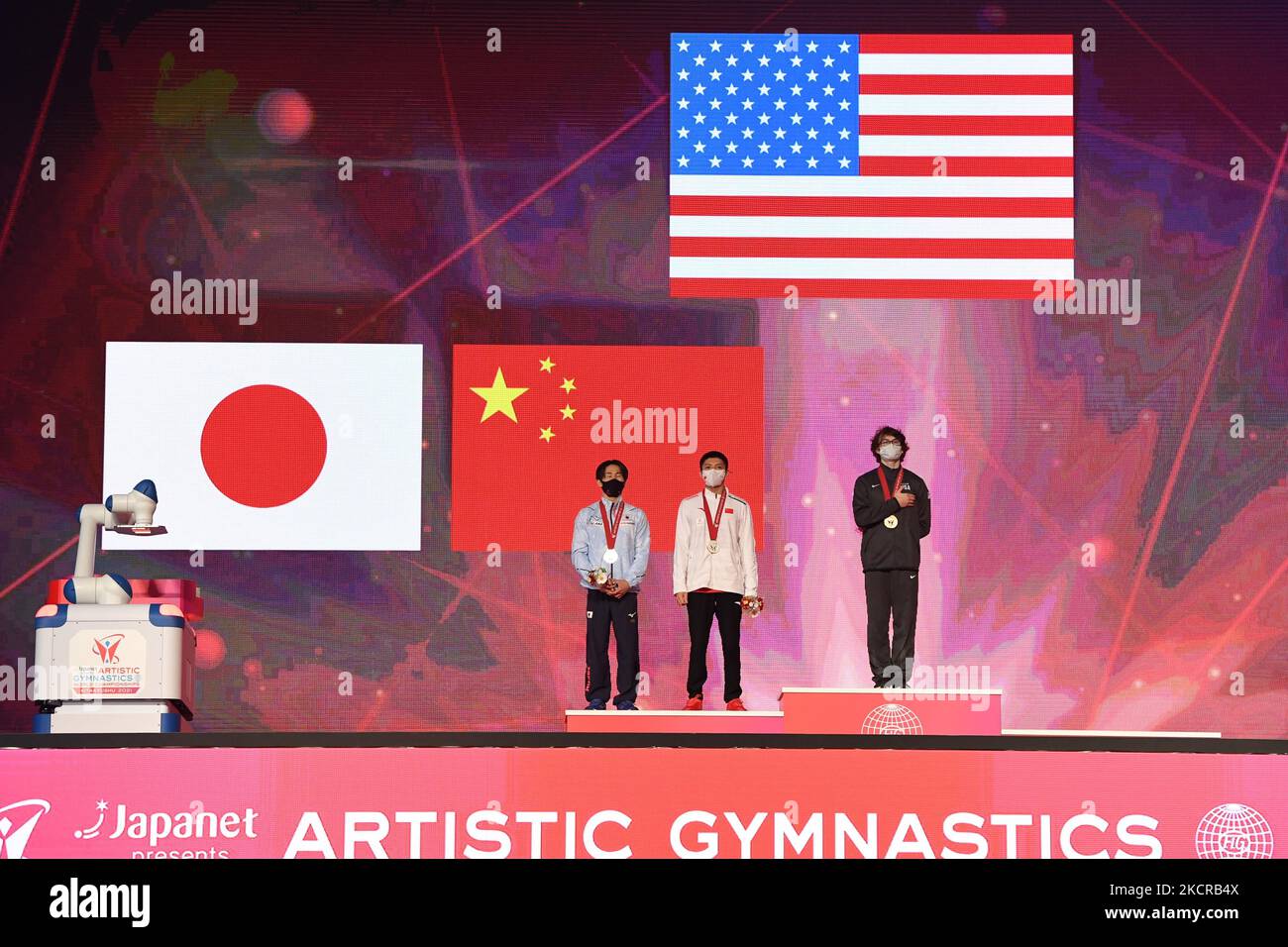 POMMEL HORSE Gold: NEDOROSCIK Stephen (USA) Silver: WENG Hao (CHN ...