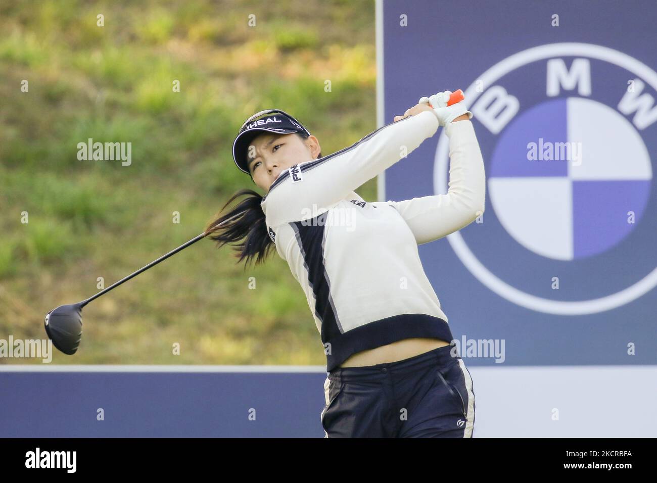 Da Yeon Lee of South Korea action on the 2th green during an BMW LADIES CHAMPIONSHIP Round3 at ...
