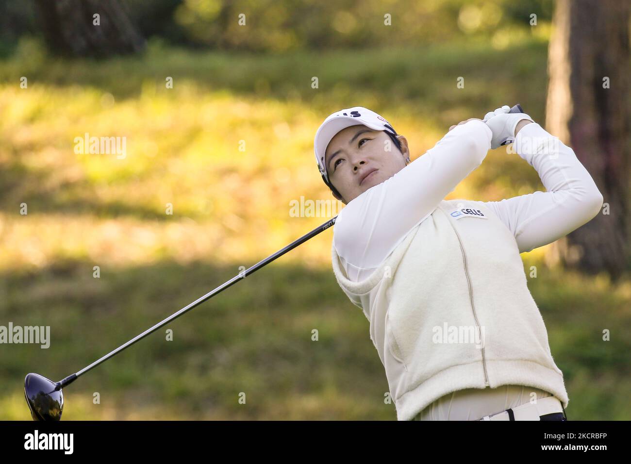 Eun-Hee Ji of South Korea action on the 2th green during an BMW LADIES ...
