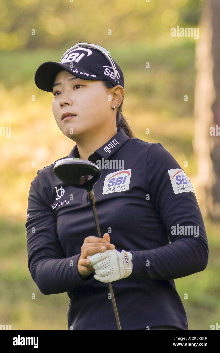 Somi Lee of South Korea action on the 2th green during an BMW LADIES CHAMPIONSHIP Round3 at LPGA ...