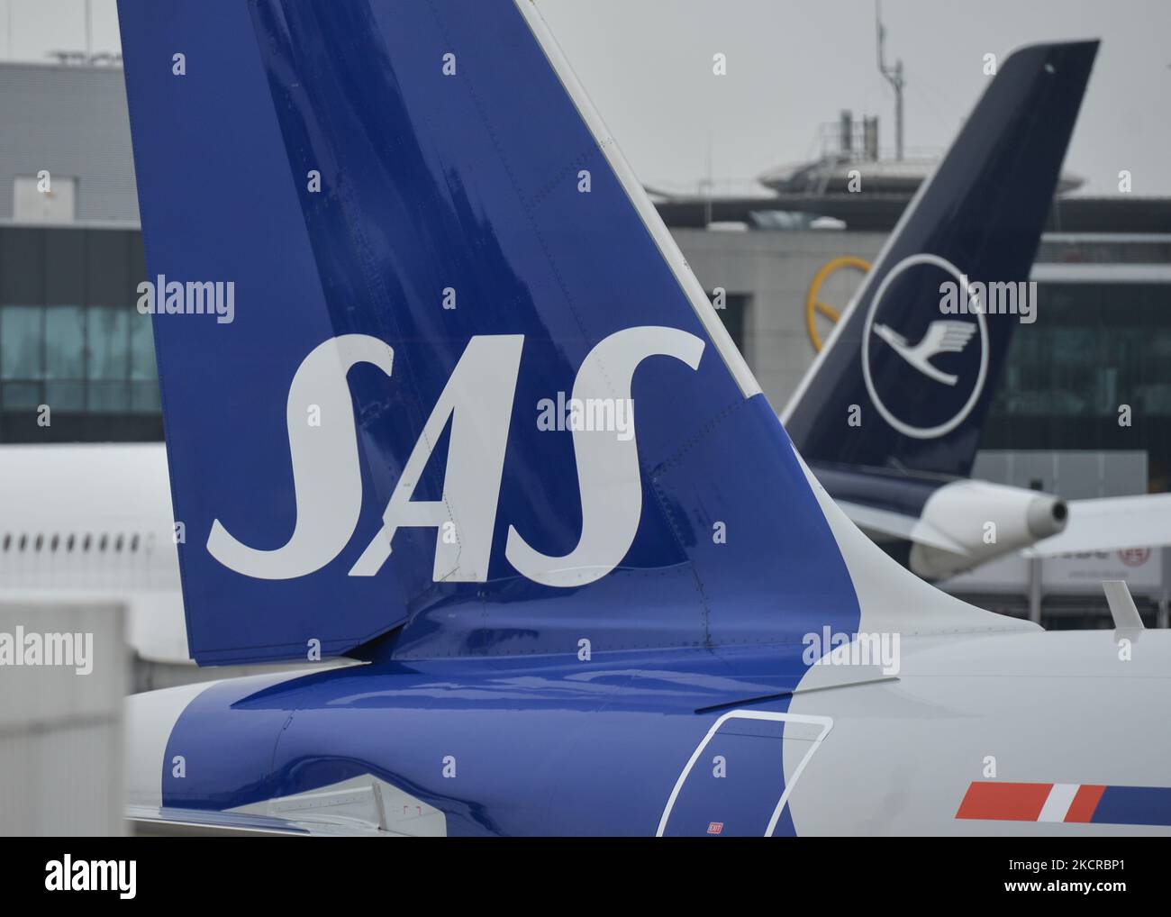 SAS and Lufthansa aircraft at Frankfurt Airport. On Monday, October 18 ...