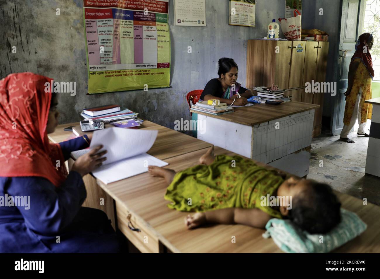 Women work in a low cost sanitary napkin factory in Shatkhira ...