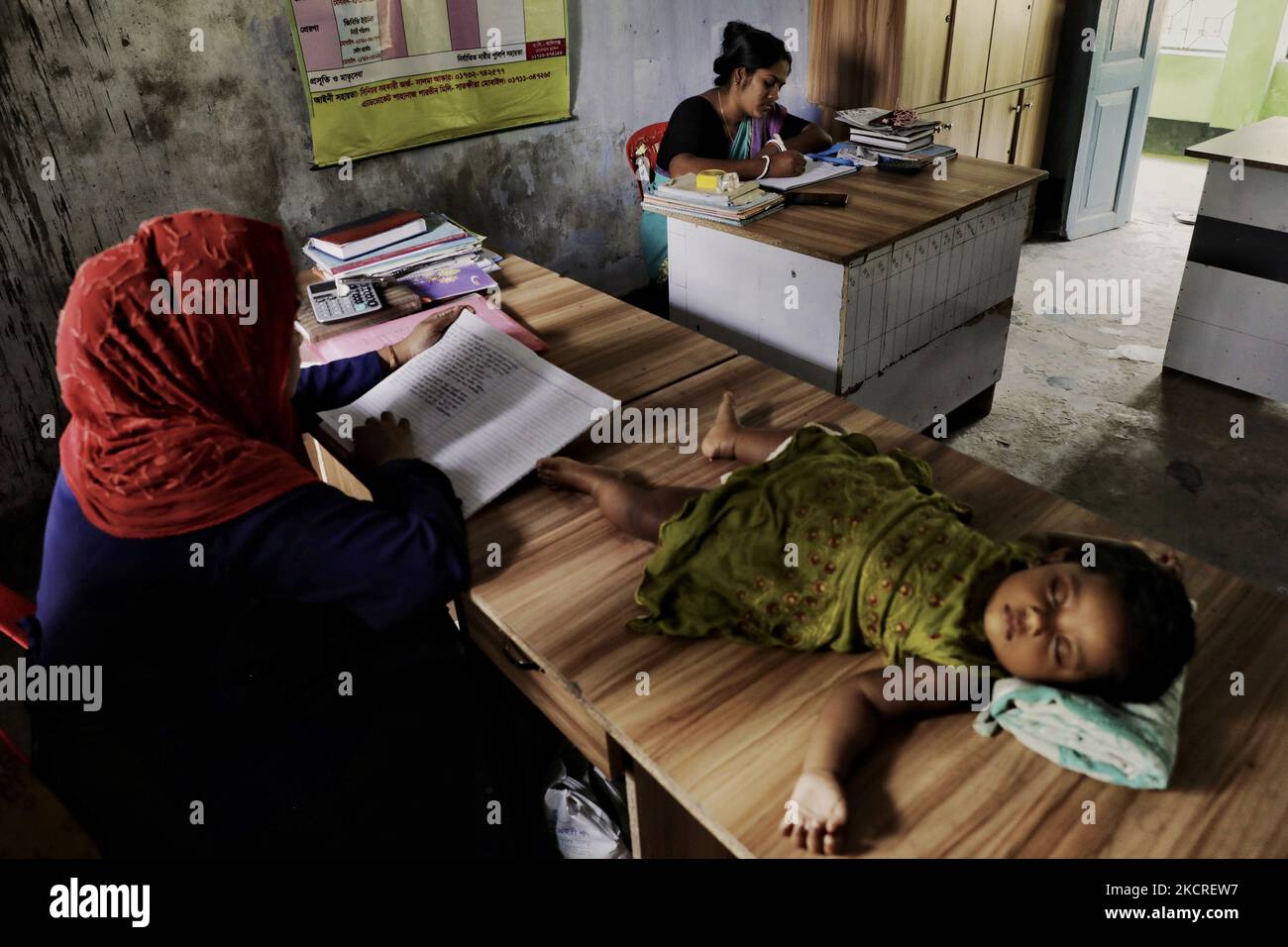 Women work in a low cost sanitary napkin factory in Shatkhira ...