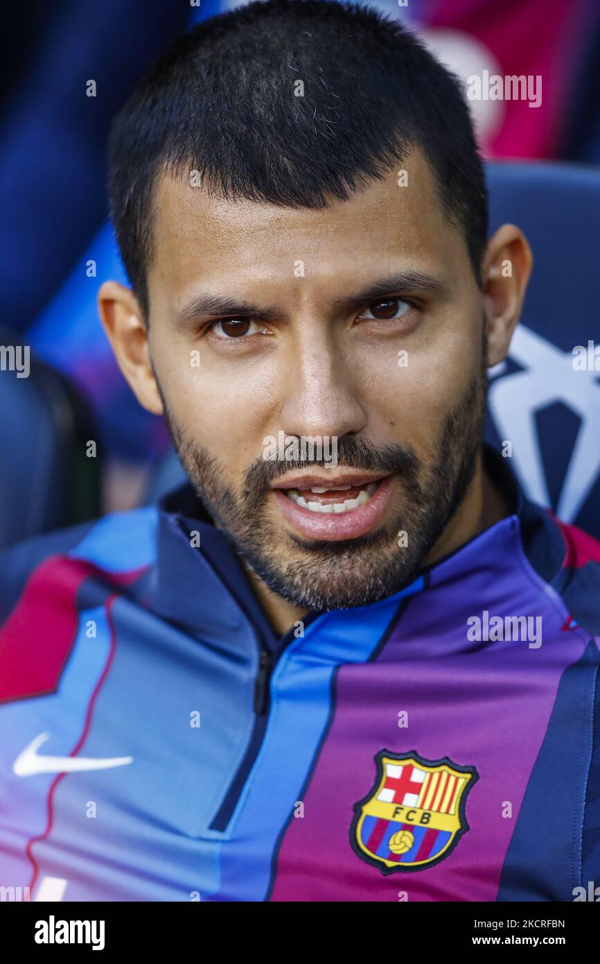 19 Sergio Aguero of FC Barcelona during the La Liga Santader match ...