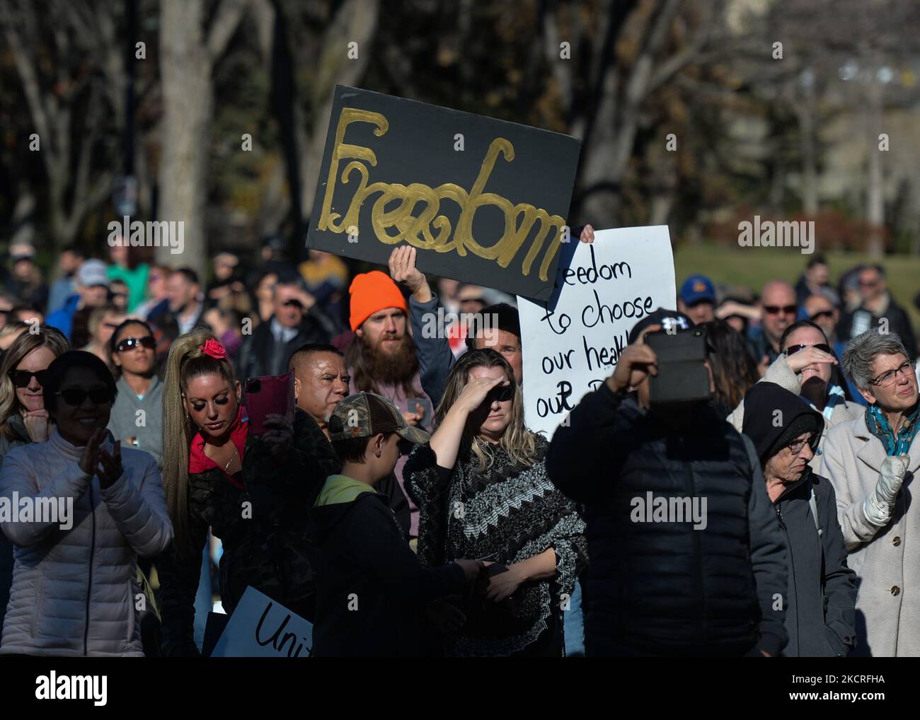 Hundreds of Albertans gathered during 'Standing Together Against ...