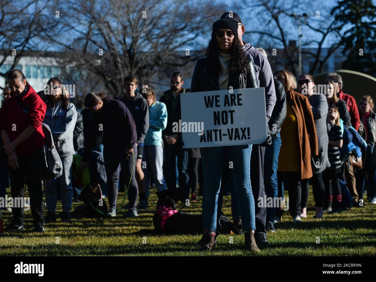 Anti vax school protest hi-res stock photography and images - Alamy
