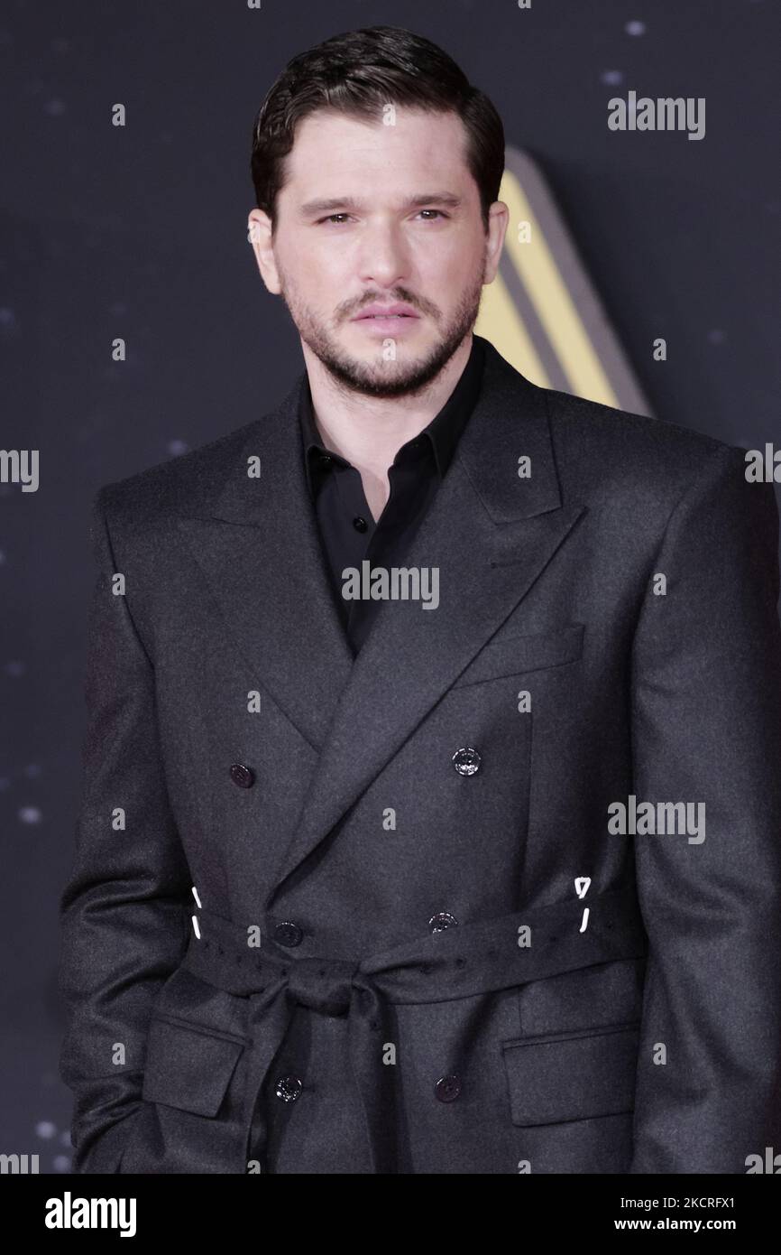 Kit Harington attends the red carpet of the movie "Eternals" during the ...