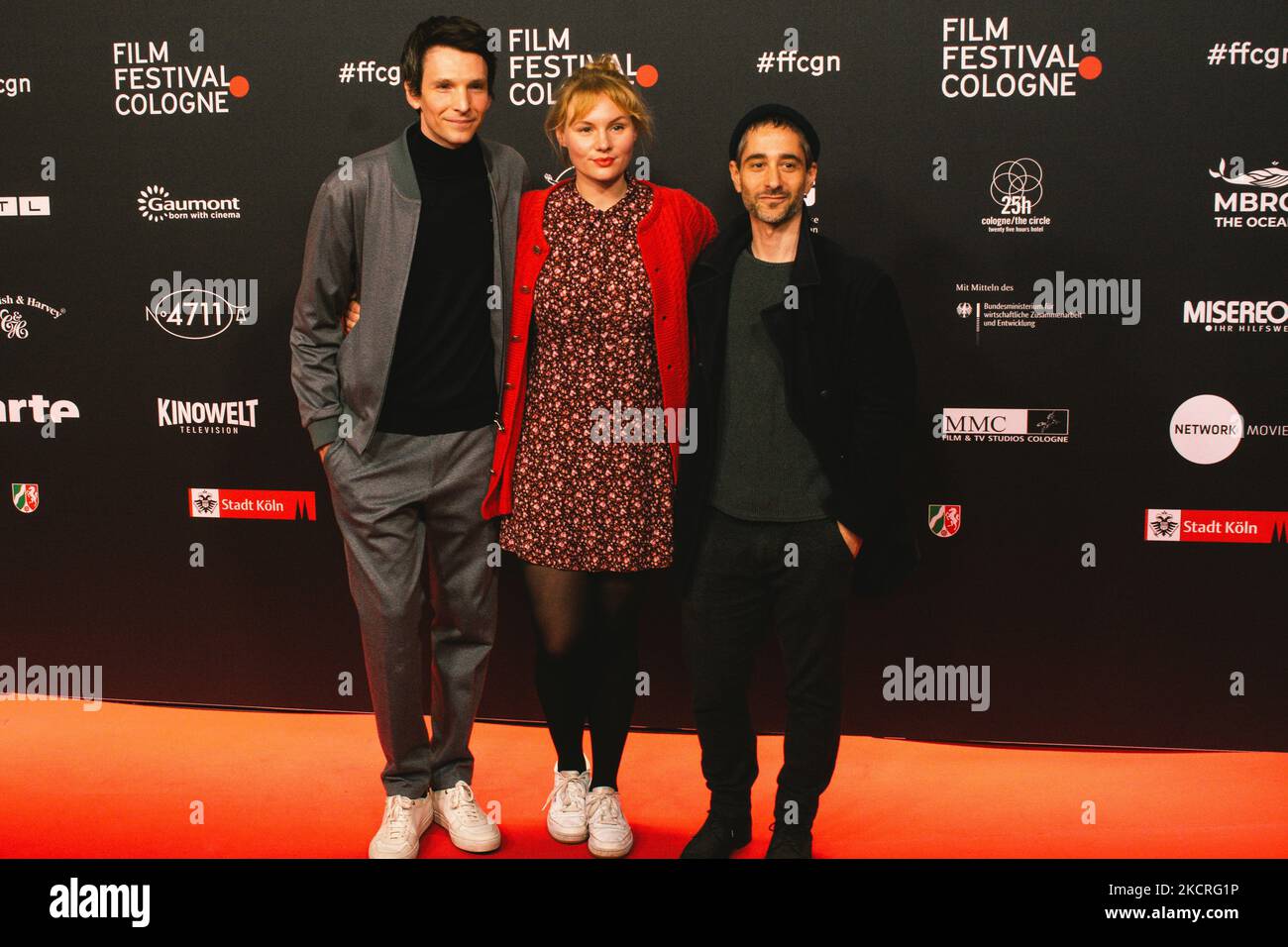 Actor Sabin Tambrea and Denis Moschitto and actress Rosalie Thomass ...