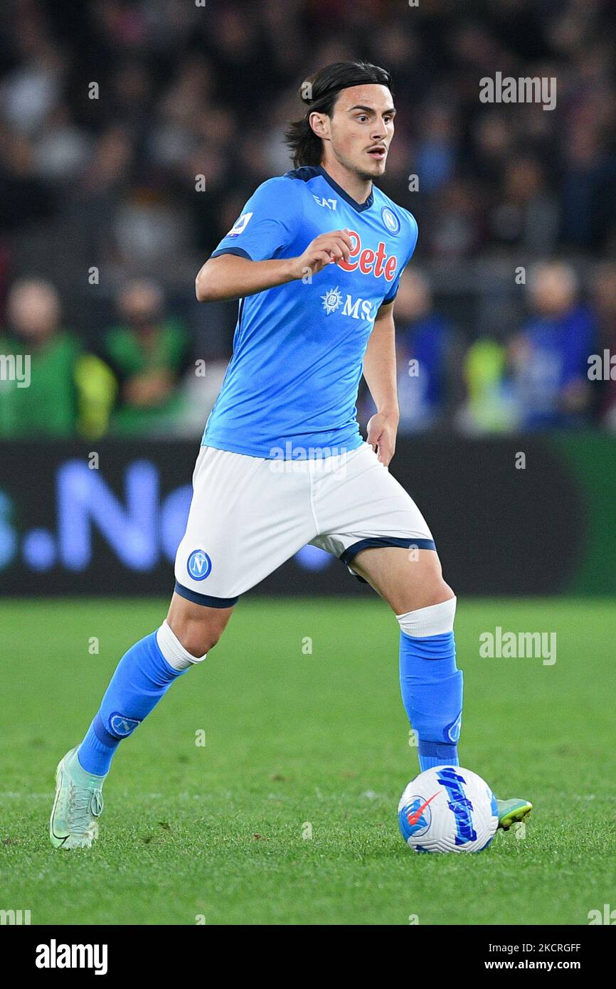 Eljif Elmas of SSC Napoli during the Serie A match between AS Roma and ...