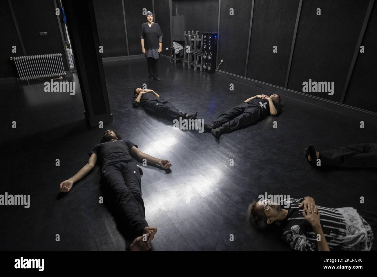 Iranian Director and Choreographer, Azar Amirkhansari (Top), as Afghan ...