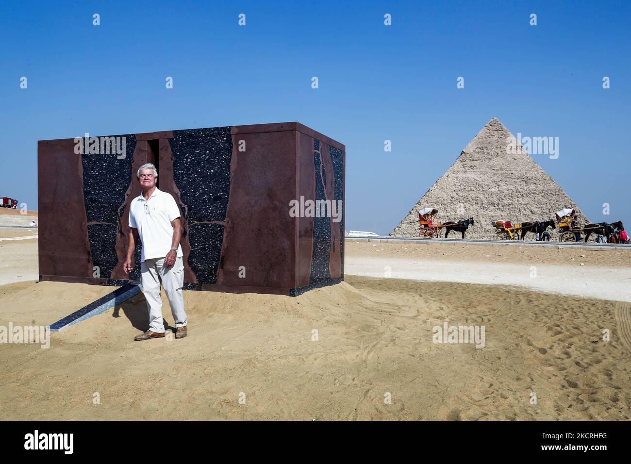 An installation titled, 'Interior Space: Khafre' by artist Stephen Cox ...
