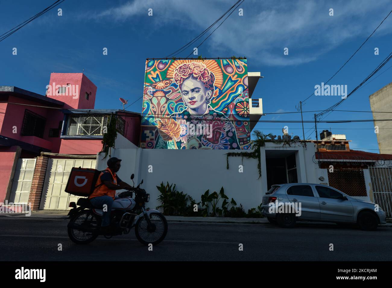 Mural dedicated to Frida Kahlo, a Mexican painter known for her many ...