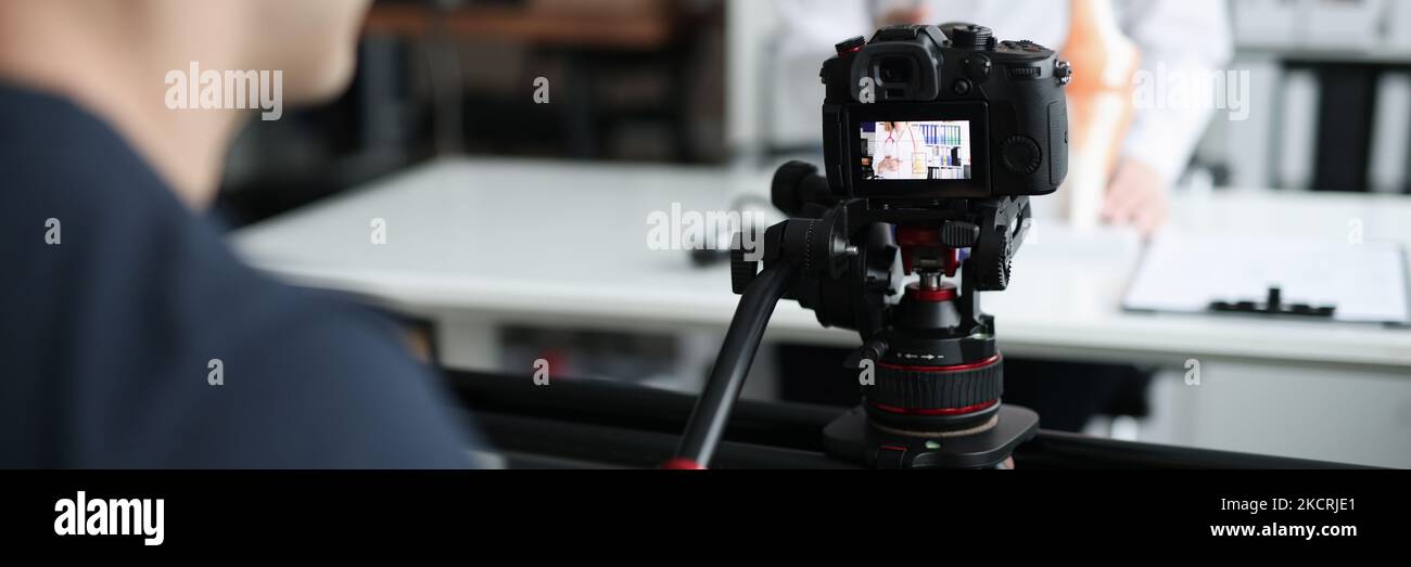 Doctor concept medicine recording hi-res stock photography and images ...