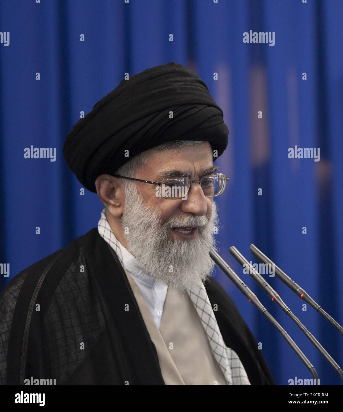 Iran's Supreme Leader Ayatollah Ali Khamenei speaks for worshippers ...