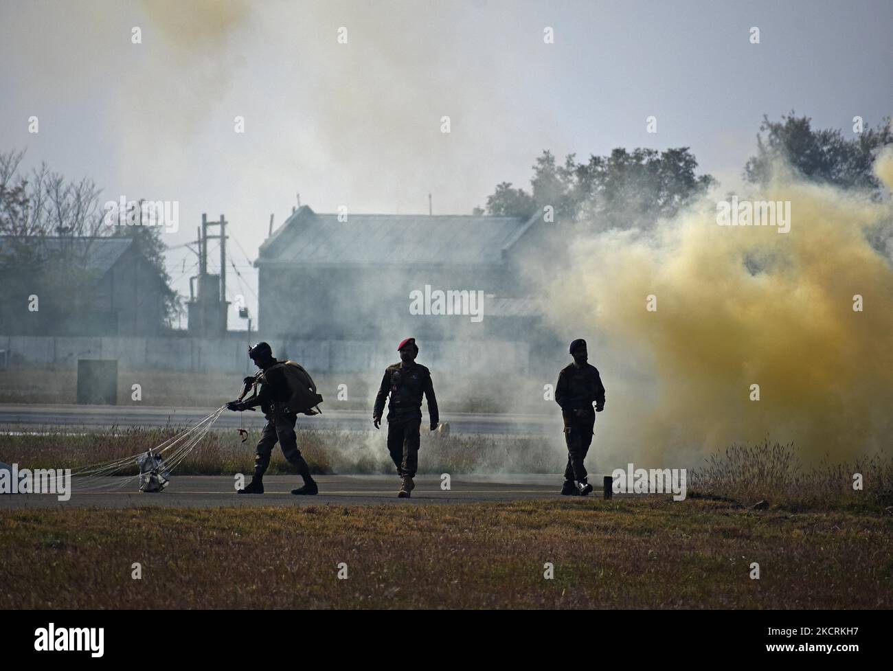Indian army soldiers perform during a historical re-enactment of ...