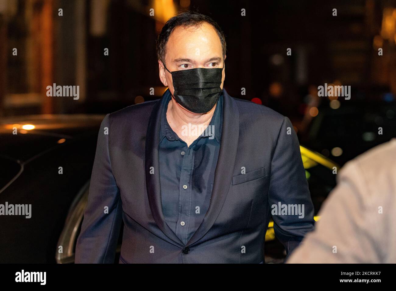 Quentin Tarantino attends Che Tempo Che Fa Tv Show on October 17, 2021 ...