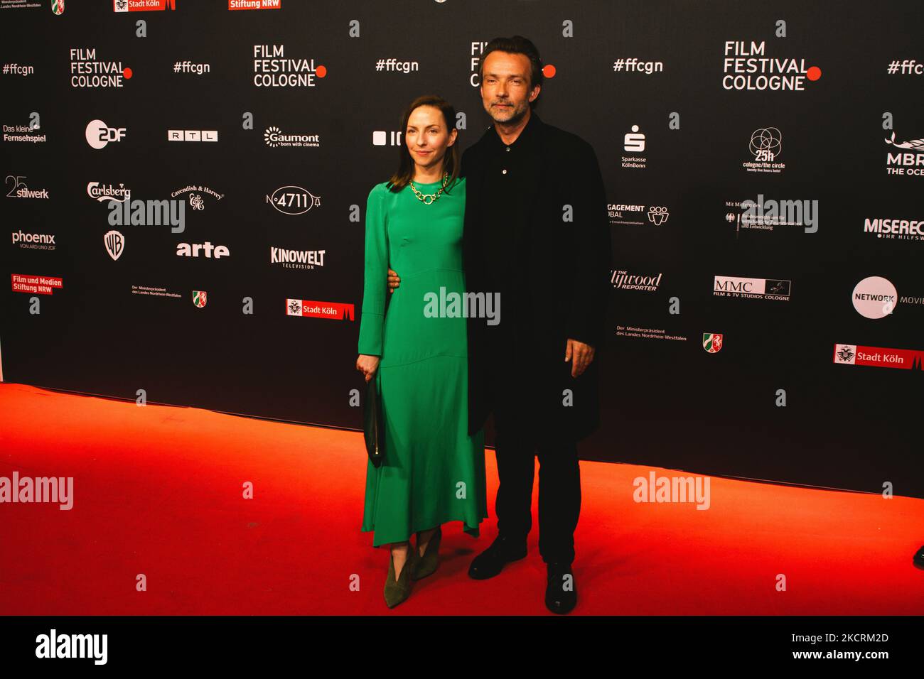 actor Lucas Gregorowicz and Actress Katharina Schüttler, attend "Die ...