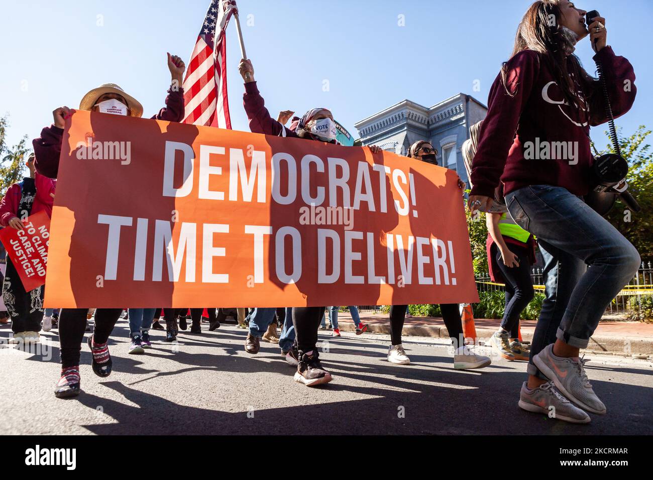 Immigrant rights activists march to the US Capitol to demand a pathway ...