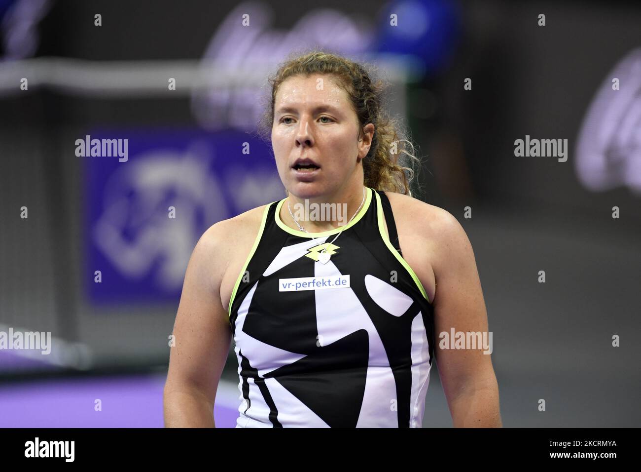 Portrait of Anna-Lena Friedsam - celebrating after scoring during her ...