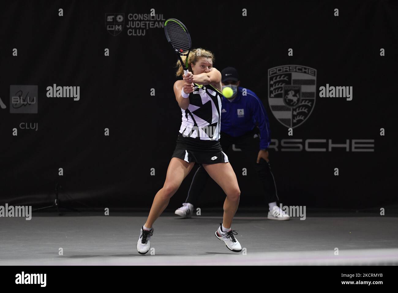 Anna-Lena Friedsam in action - receiving the ball during her match ...