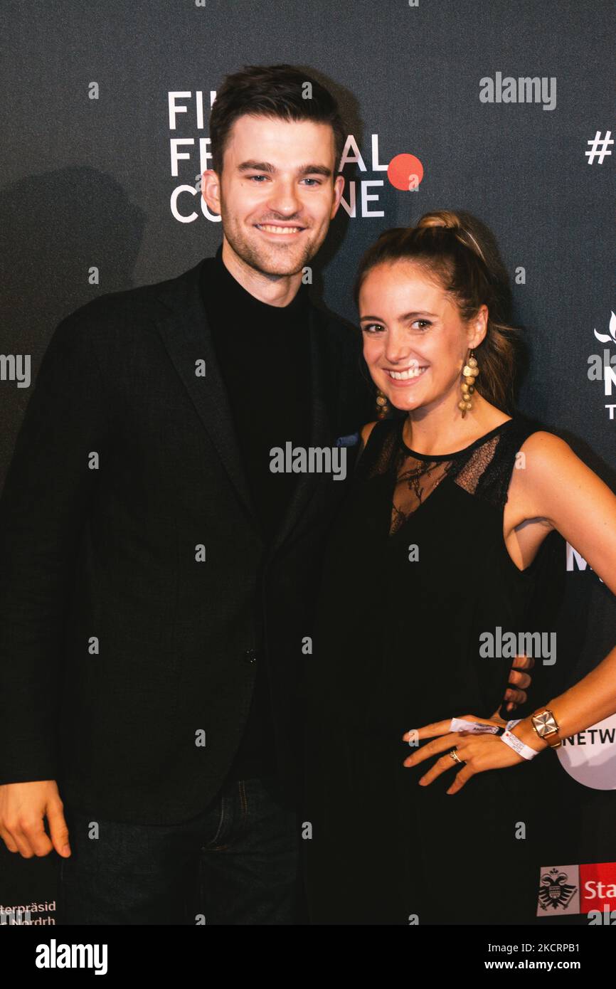 Actress Katrin Wolter and Actor Patrick Moelleken attend Film festival ...