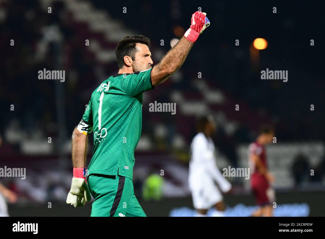 Gianluigi Buffon (Parma) happiness during the Italian Football ...