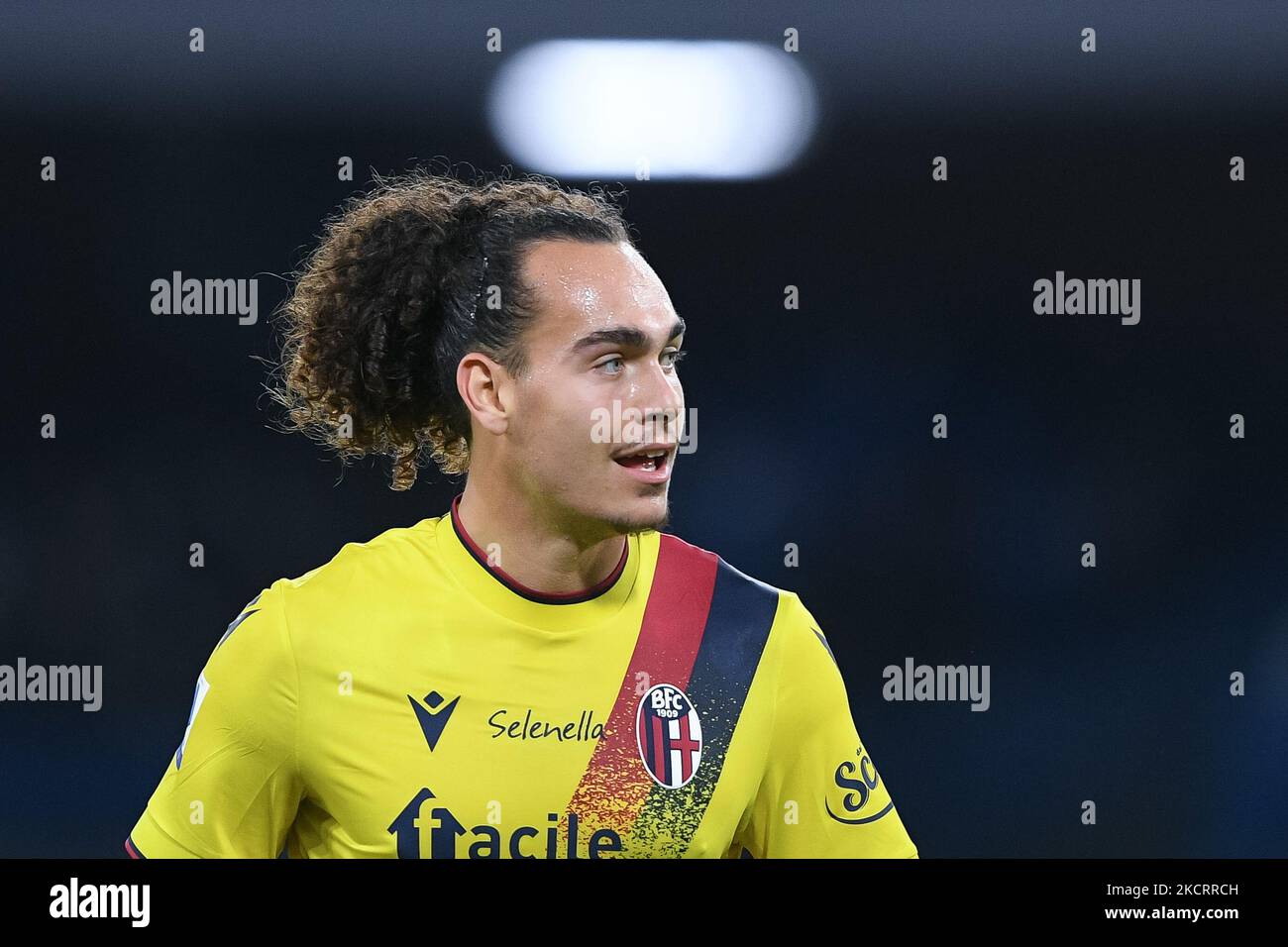 Arthur Theate of Bologna FC looks on during the Serie A match between ...
