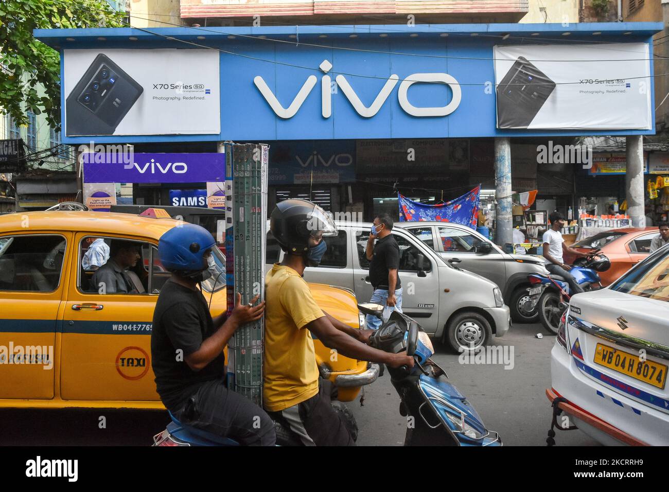 A VIVO smartphone store as seen at a street in Kolkata , India , on 29 ...