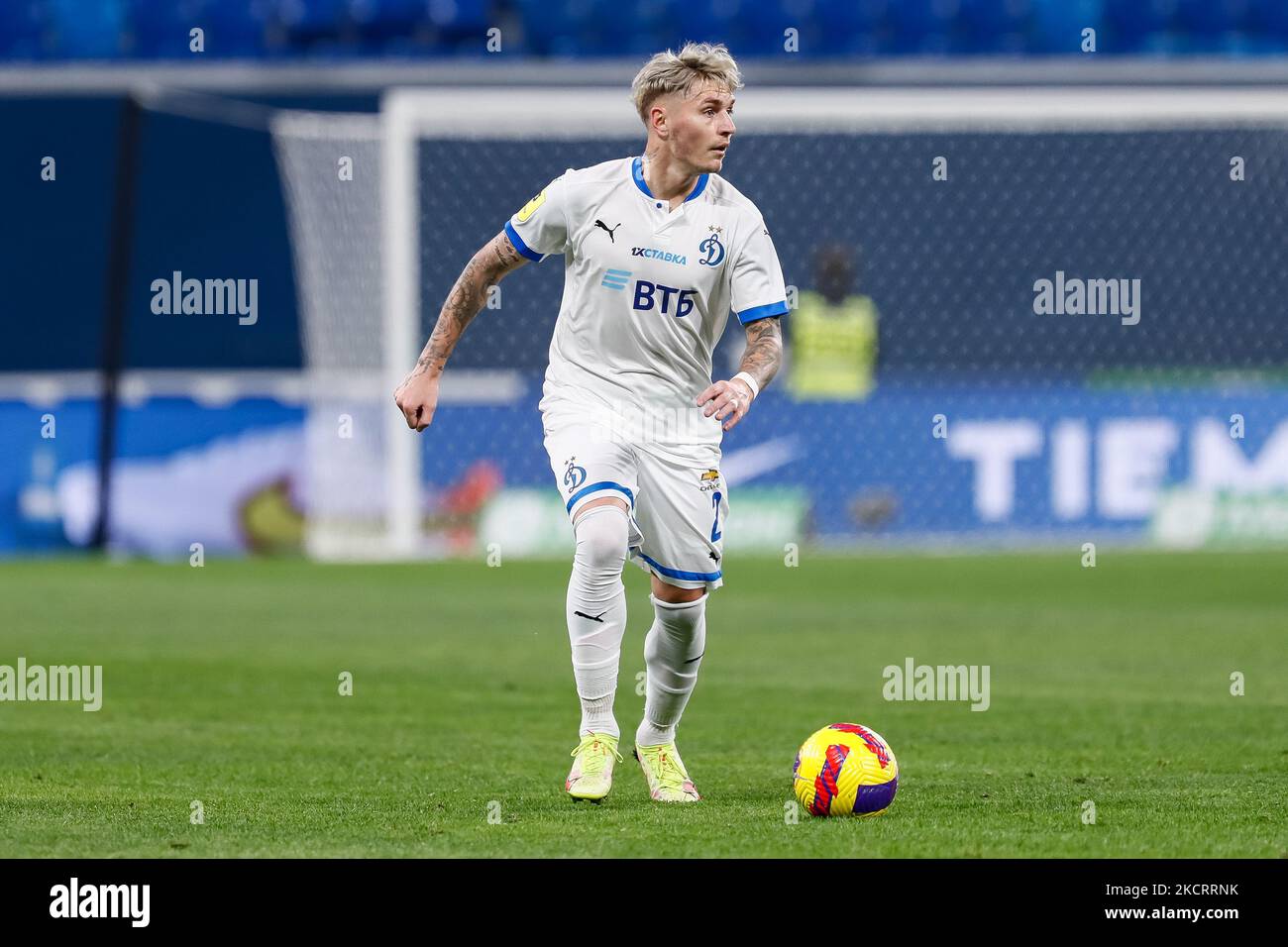 Guillermo Varela of Dynamo Moscow in action during the Russian Premier ...