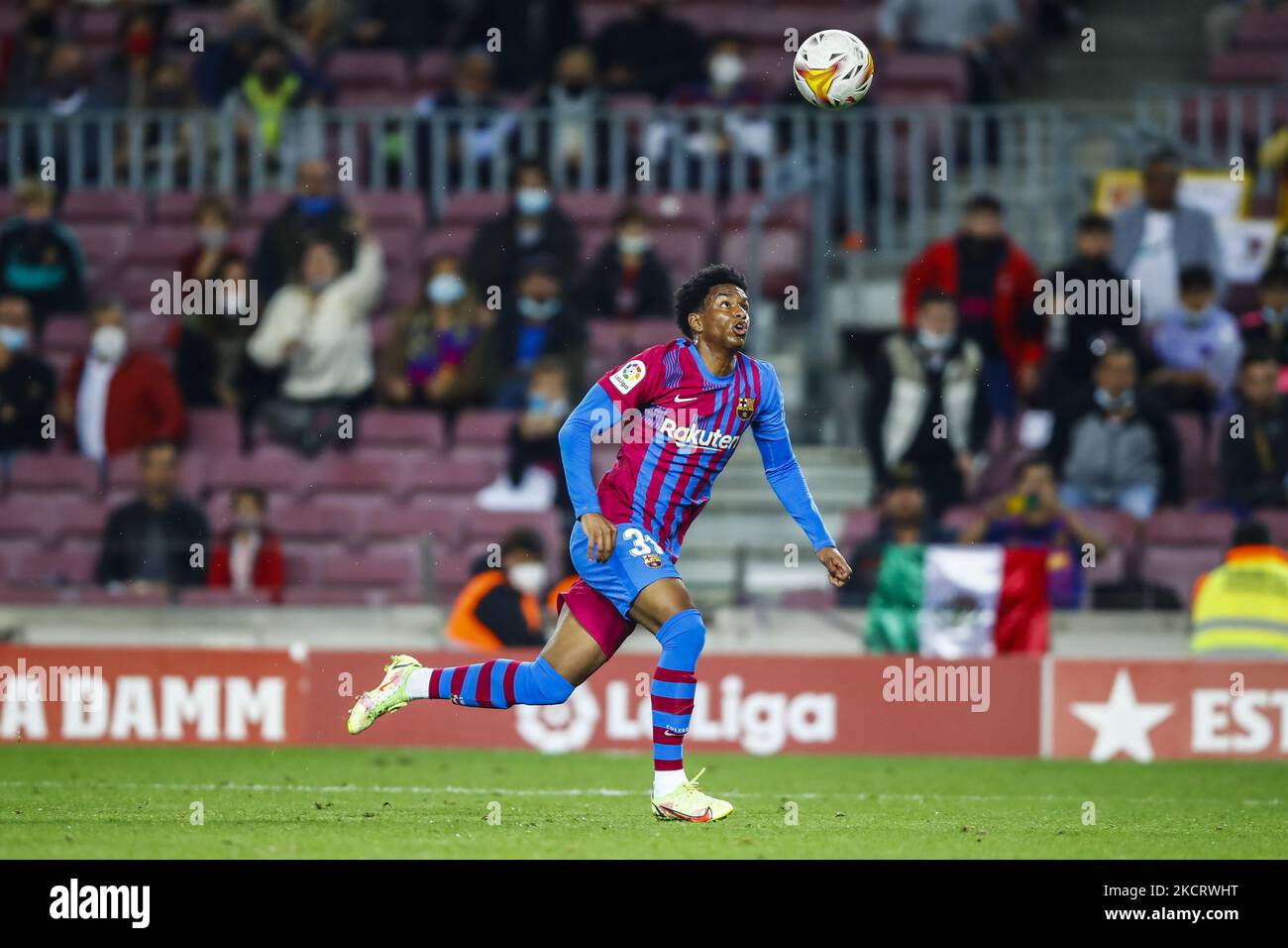 31 Alex Balde of FC Barcelona during the La Liga Santader match between ...