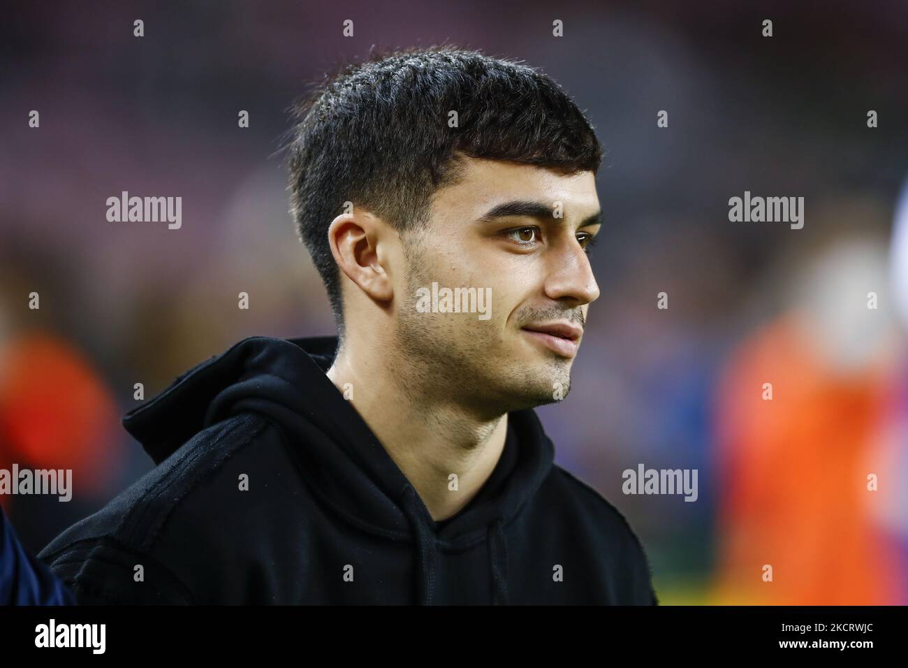 16 Pedro "Pedri" Gonzalez of FC Barcelona during the La Liga Santader match between FC Barcelona ...
